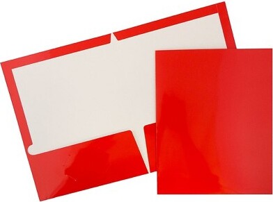 JAM Paper & Envelope JAM Paper Laminated Glossy 2 Pocket Presentation ...