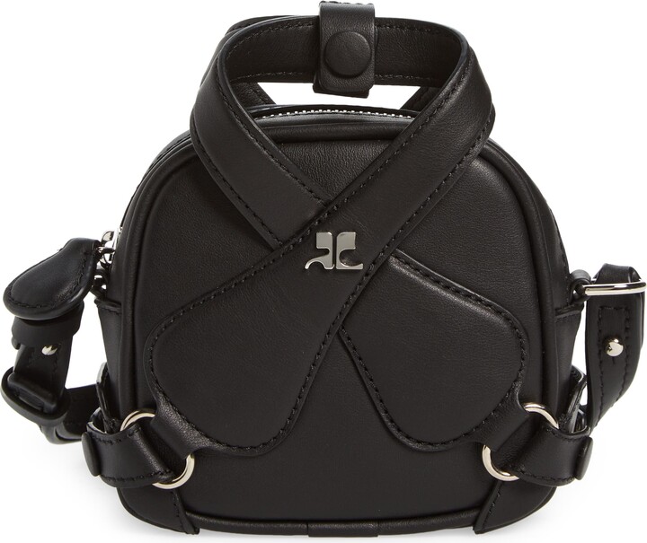 Courreges Mini Loop Leather Crossbody Bag - ShopStyle
