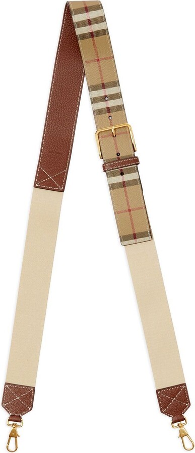Burberry Check-Pattern Bag Strap - ShopStyle