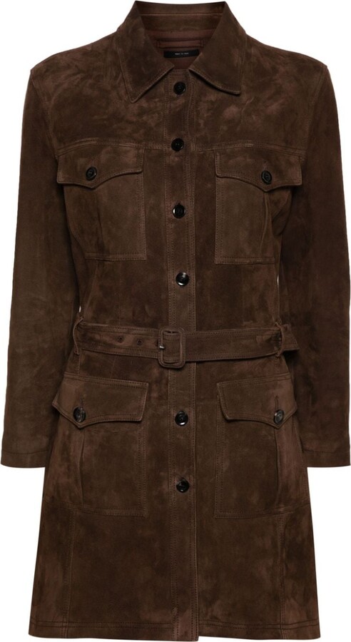 Tom Ford Suede Safari Coat - ShopStyle
