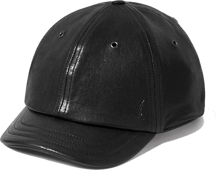 Saint Laurent Cassandre Leather Cap - ShopStyle Key Chains