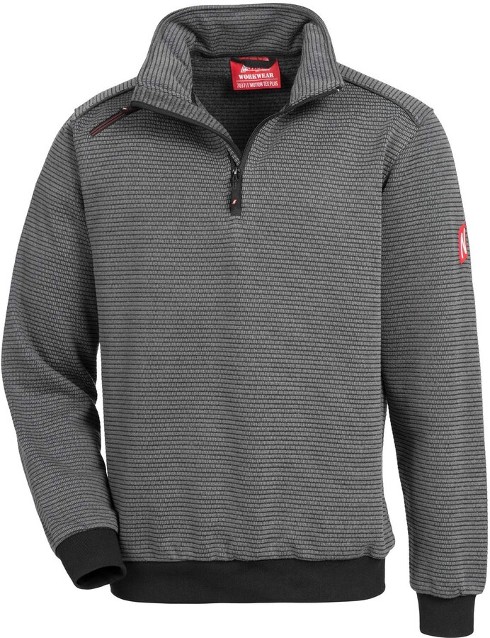 Nitras Motion Tex Plus Work Jumper - Heavy Duty Fluted Sweat Jacket ...