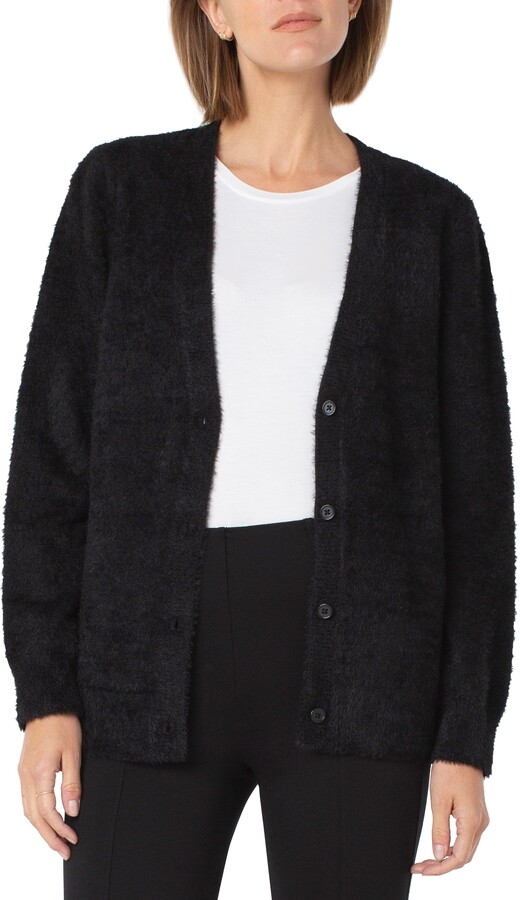 Liverpool Los Angeles Fuzzy Cardigan - ShopStyle