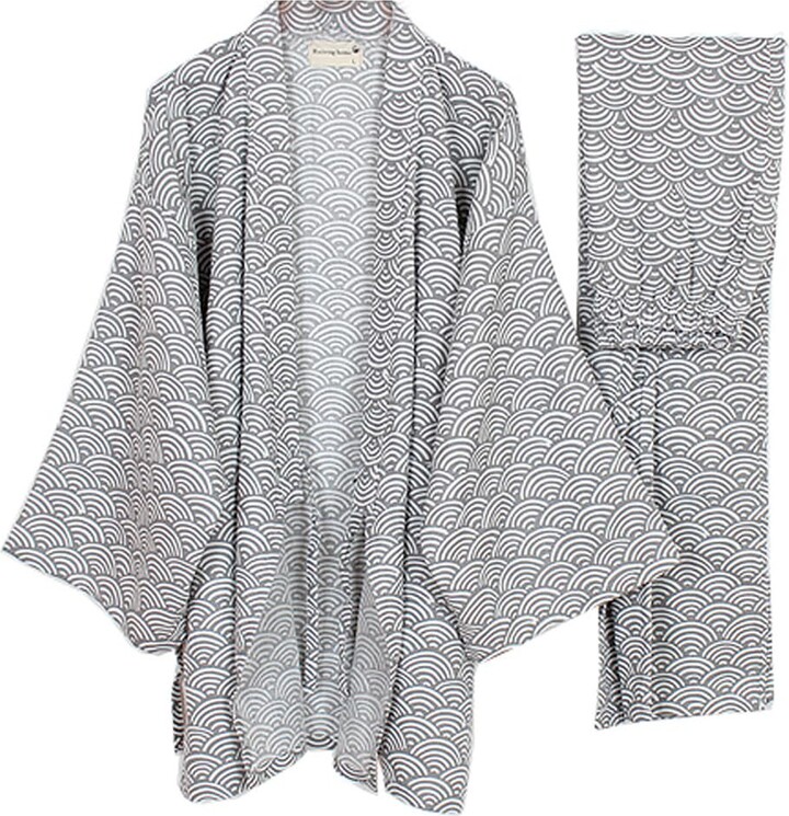 thefancypumpkin Jinbei Men's Japanese Yukata Kimono - ShopStyle Robes