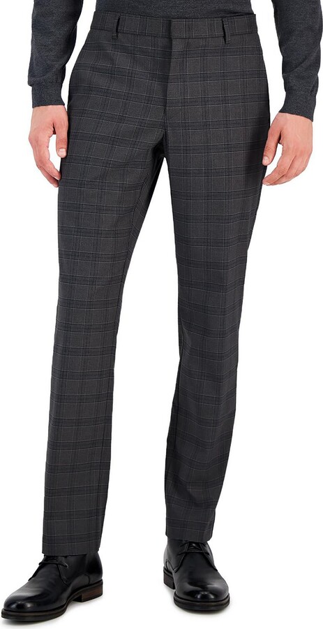 Tommy Hilfiger Tate Mens Glen Plaid Straight Leg Dress Pants - ShopStyle