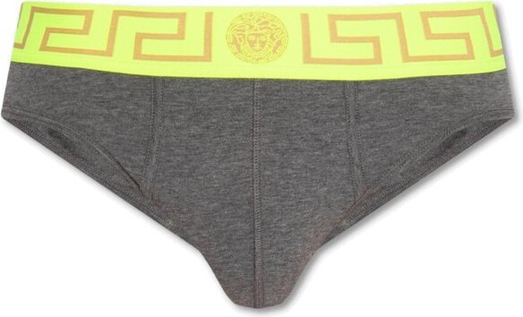 Versace Greca Border Briefs - ShopStyle