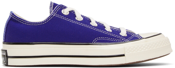 Converse Blue Chuck 70 Low Sneakers - ShopStyle Trainers & Athletic Shoes