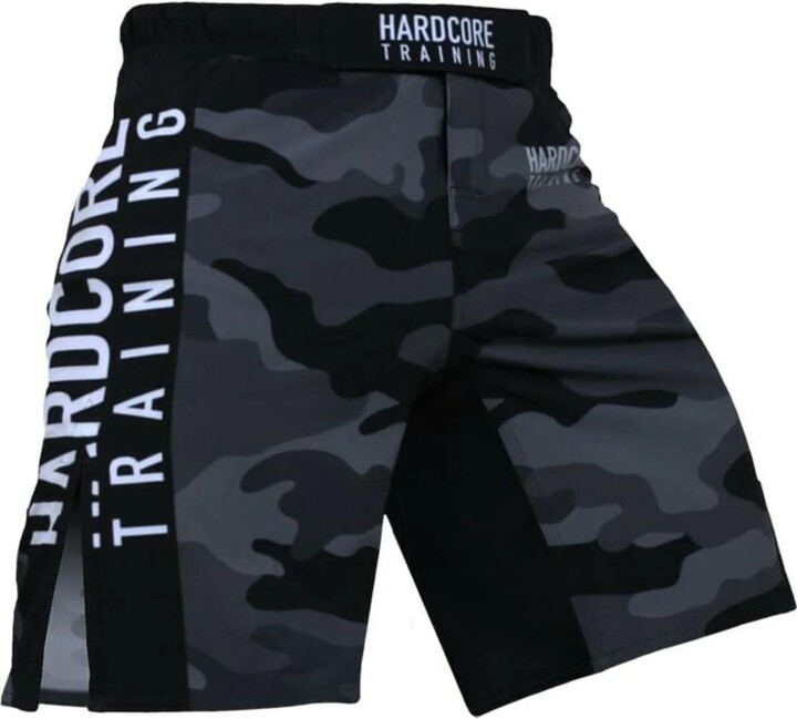 Hardcore Training Night Camo 2.0 Fight Shorts Men's Boxing MMA Combat BJJ Grappling Fitness Muay ...
