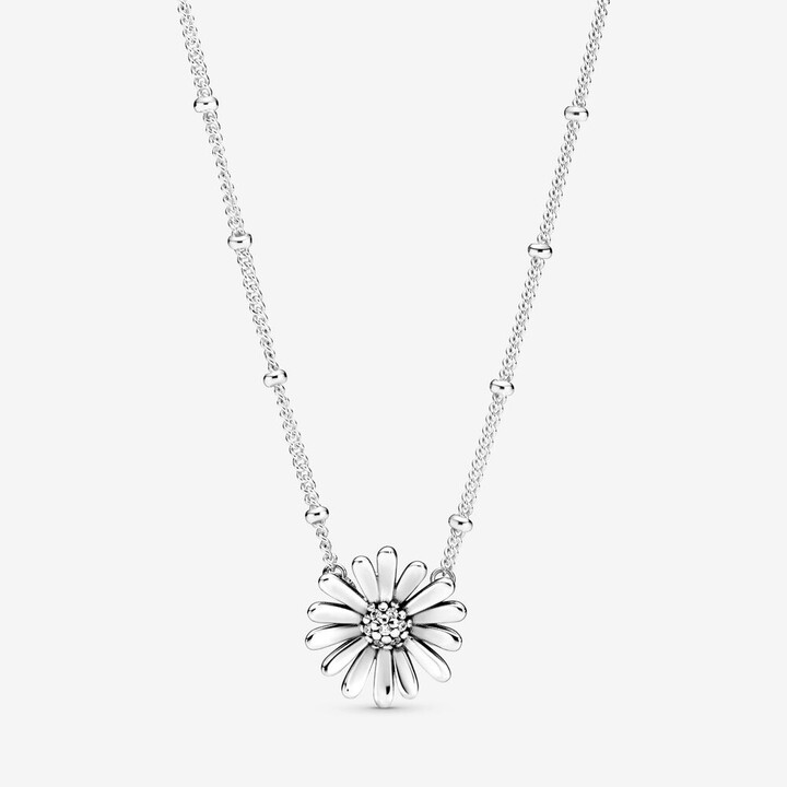 Pandora Pave Daisy Flower Collier Necklace - ShopStyle