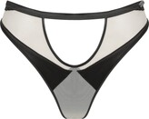 RAVEN+ROSE - Mae Light Satin Half-Moon Cut-Out G-String - ShopStyle Thongs