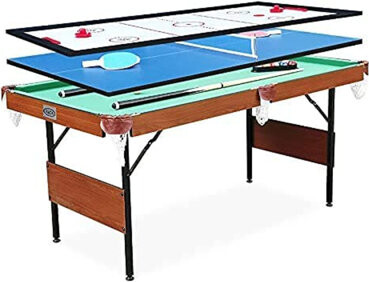 RACK Pool Tables Rack Crux 55 In Folding Billiard/pool Table (3-in-1 ...
