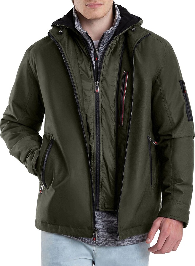 Thermostyles 2-in-1 Modern Fit Removable Hooded Bib Jacket - ShopStyle