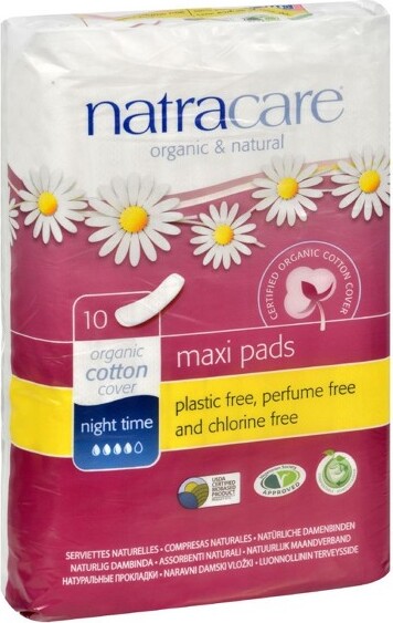 Natracare Organic Cotton Maxi Pads Night Time - 10 ct - ShopStyle Home ...
