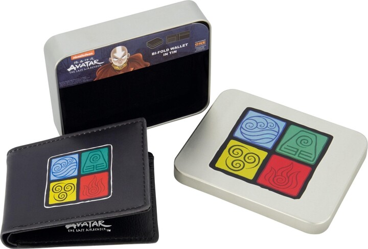Nickelodeon Avatar The Last Airbender Four Elements Bifold Wallet, Slim ...