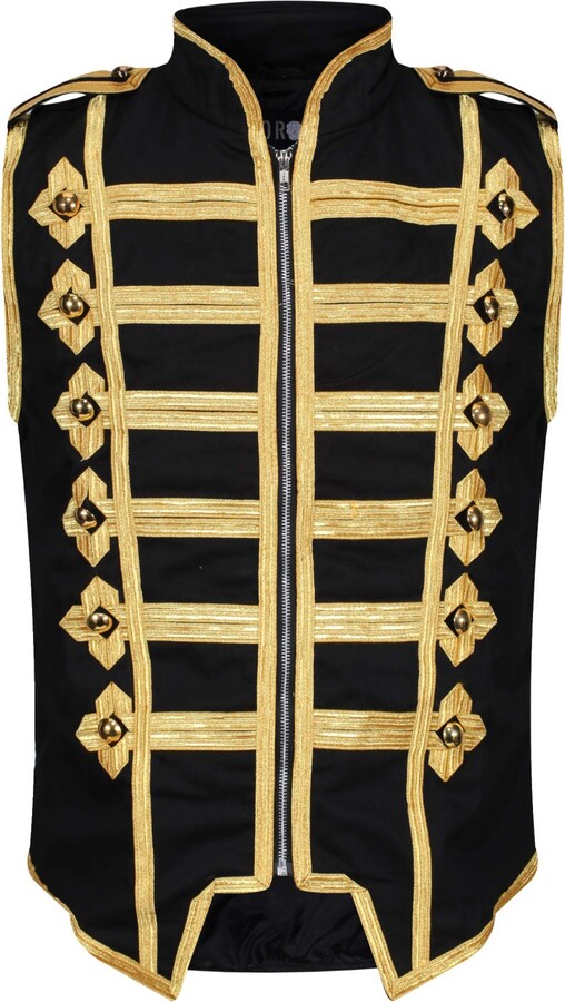 Ro Rox Sleeveless Marching Band Parade Military Jacket - ShopStyle