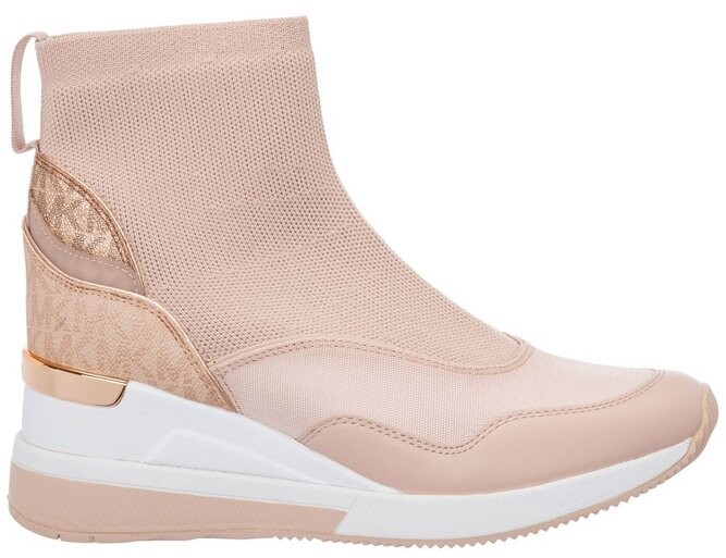 Michael Michael Kors Swift Bootie Logo Print Boot Sneakers - ShopStyle