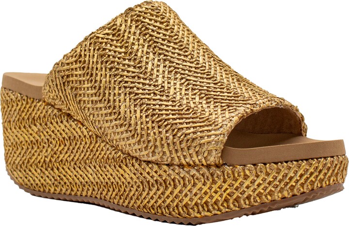 Volatile Canteen Water Resistant Raffia Wedge Platform Sandal - ShopStyle