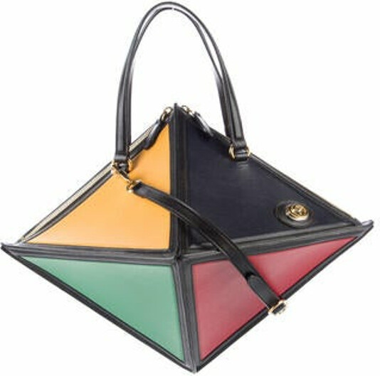 Gucci Geometric Leather Bag - ShopStyle