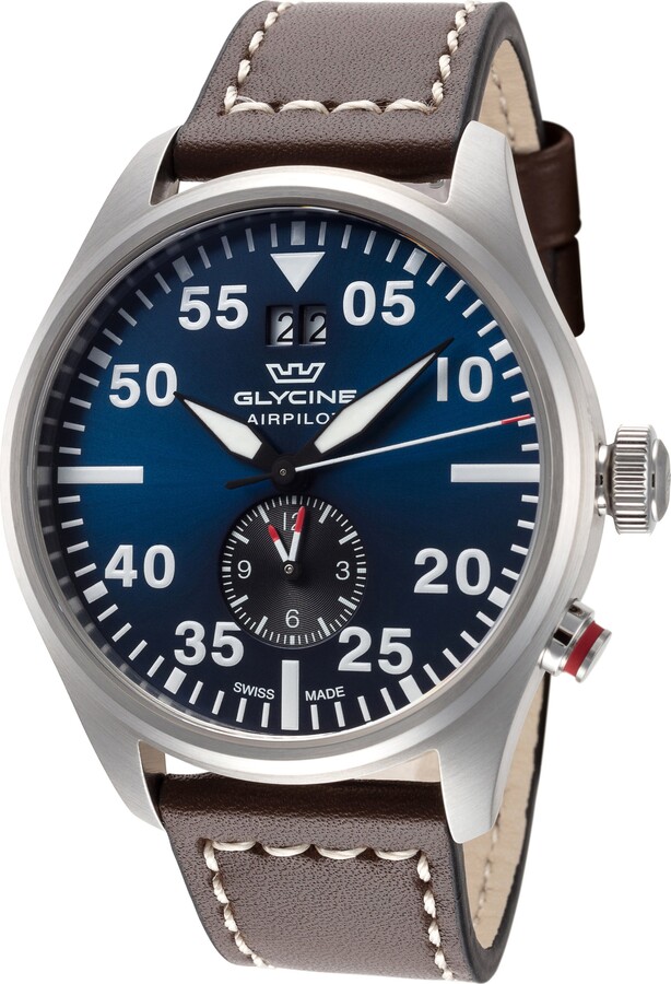 Glycine Men's Airpilot Dual Time 44 44mm Quartz Watch - ShopStyle