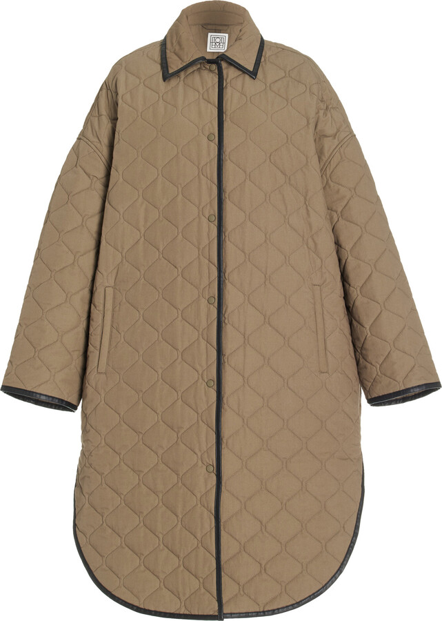 Totême Quilted Cotton Cocoon Coat - ShopStyle