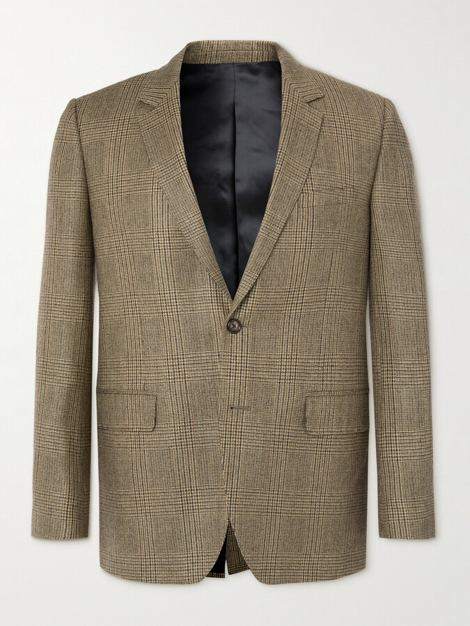 Celine Homme Prince of Wales Checked Wool Blazer - ShopStyle