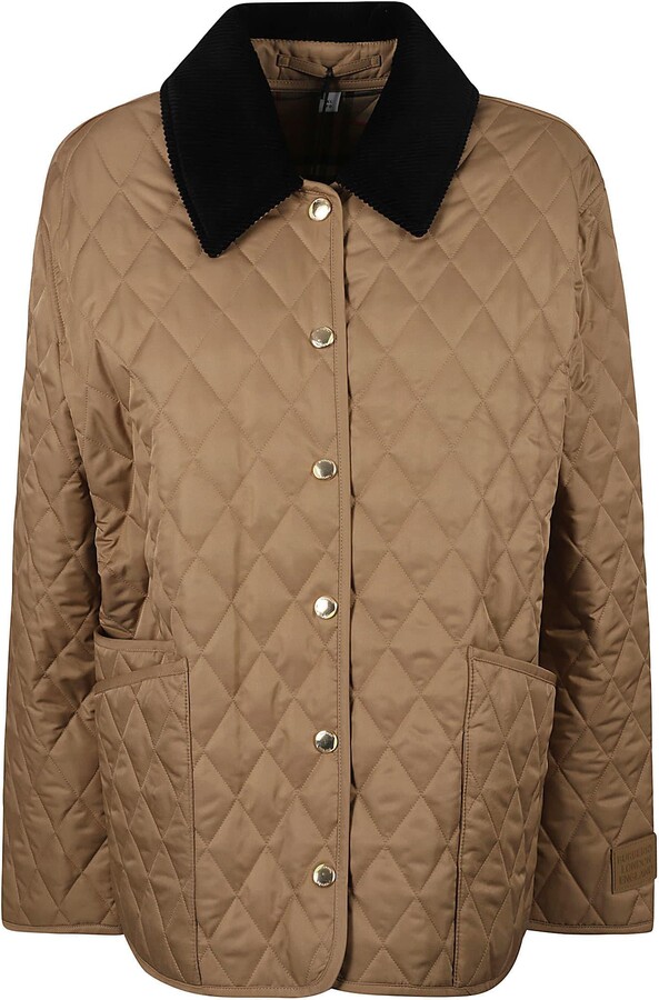 Burberry Buttoned Quilt Detail Jacket - ShopStyle
