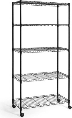 CAPHAUS 3/4/5-Tier Adjustable Height Wire Shelving Unit, Wire Rack, 5 ...