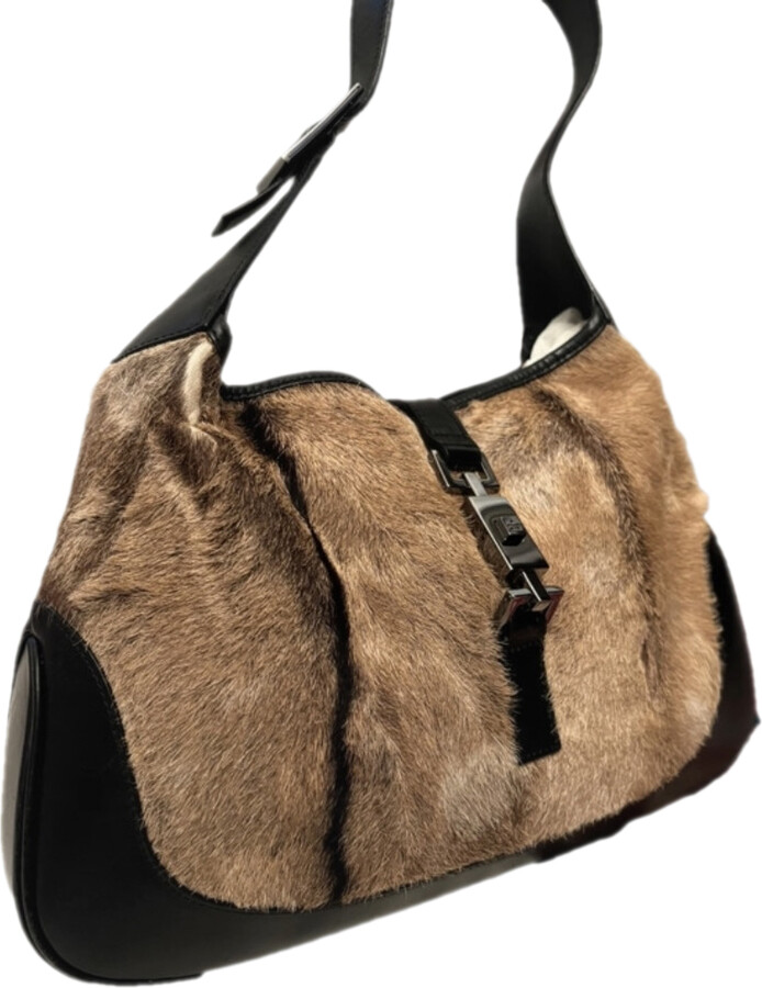 Gucci Jackie Vintage pony-style calfskin handbag - ShopStyle Shoulder Bags