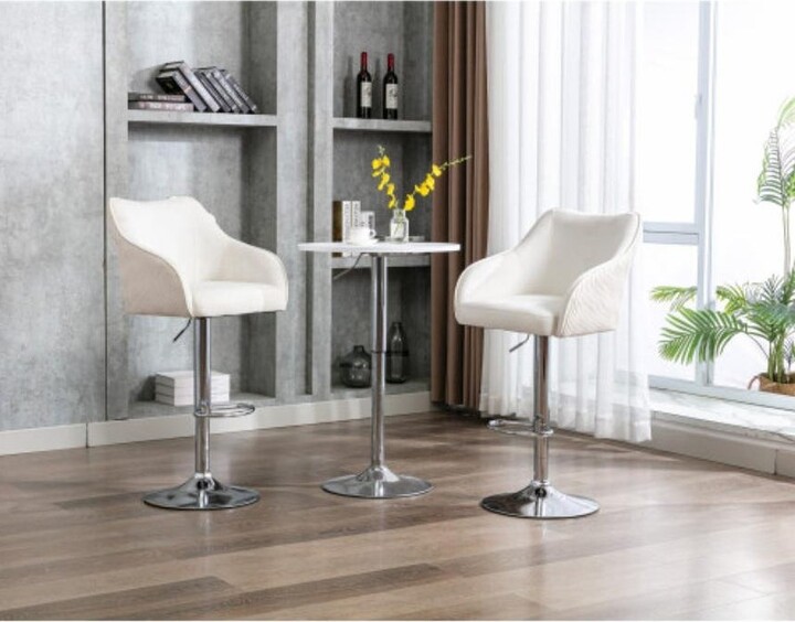 Modern Heighted Bar Accent Chair with set of 2 - ShopStyle
