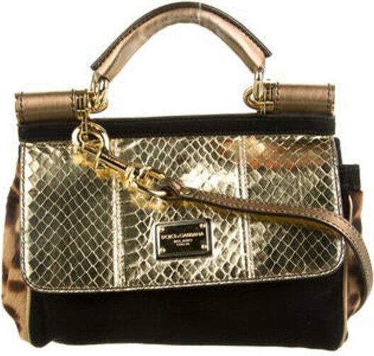 Dolce & Gabbana Python & Ponyhair Miss Sicily Bag - ShopStyle