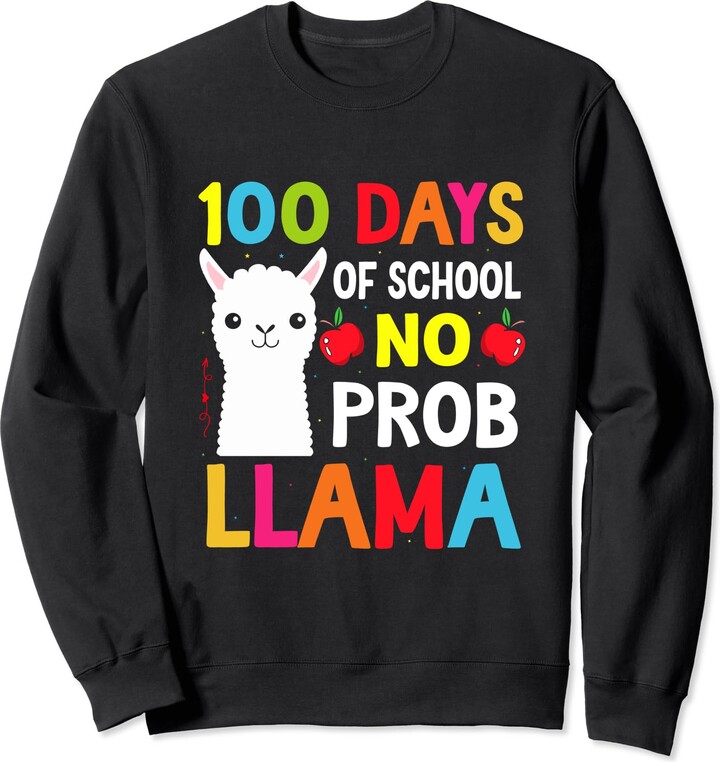 100th Day Of School Llama Design Lr 100 Days of School NoProb Llama ...