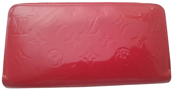 Louis Vuitton Zippy Red Patent leather Wallets - ShopStyle