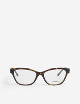 Prada PR 03WV acetate rectangle-frame eyeglasses - ShopStyle