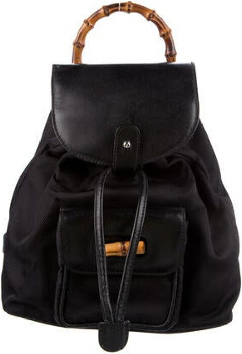 Gucci Vintage Mini Nylon Bamboo Backpack - ShopStyle