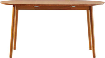 George Oliver Mid-Century Damsel Extension Dining Table With Removable ...