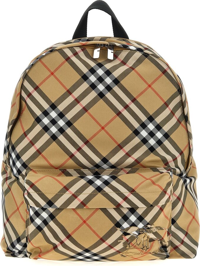 Burberry Check Backpack - ShopStyle