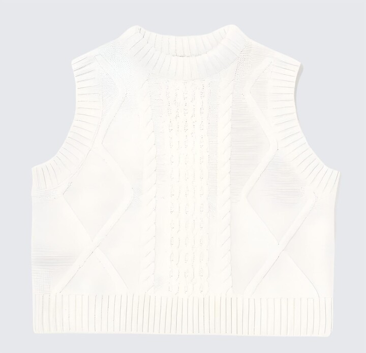 Kule The Van Vest In Cream - ShopStyle Sweaters