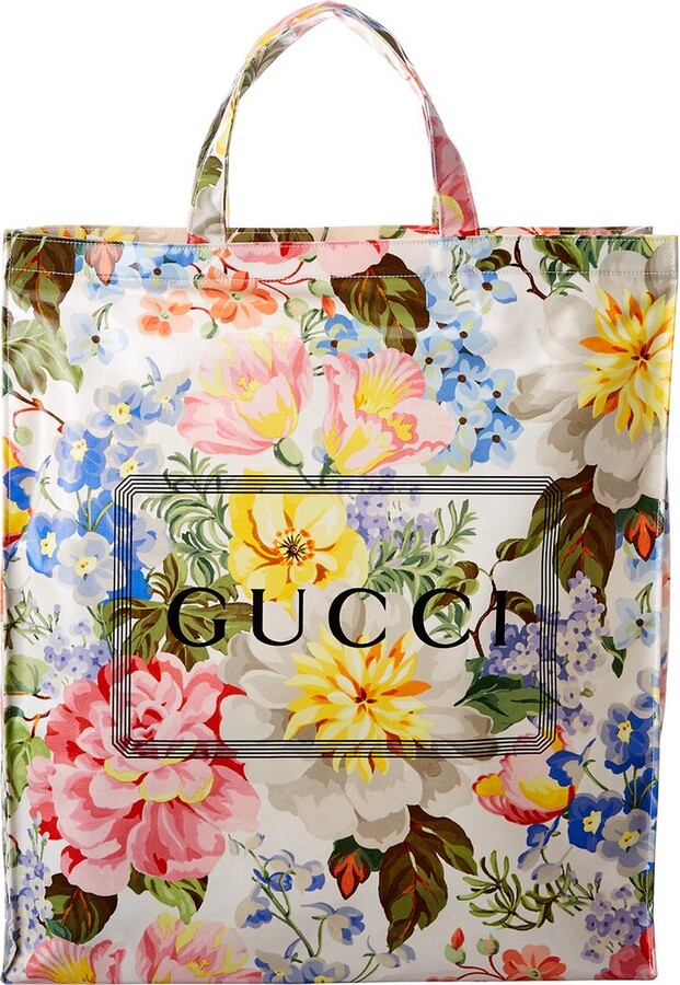 Gucci Floral Print Medium Tote - ShopStyle