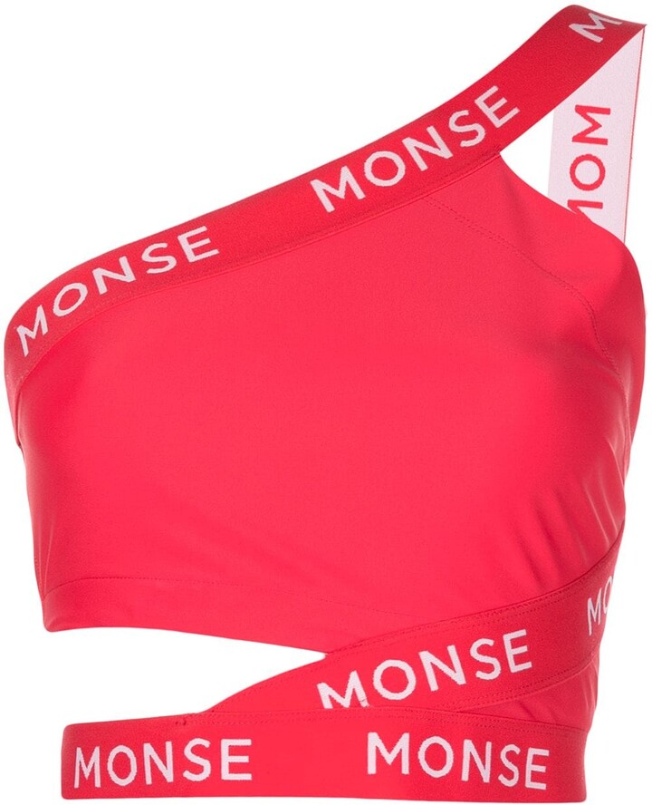 Monse Logo-Strap Zigzag Cropped Top - ShopStyle