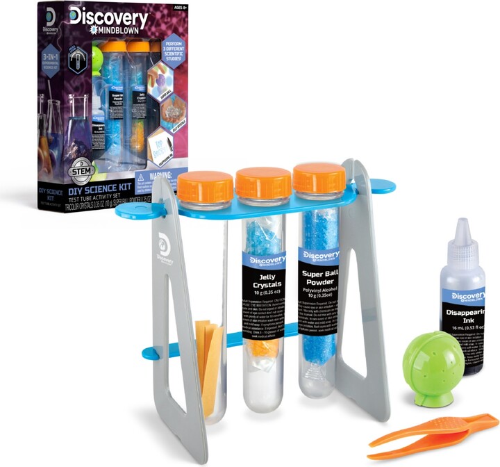 Discovery #Mindblown Test Tubes Science Kit with 3 Educational ...