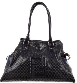 Fendi Perforated Patent Leather Tote - ShopStyle