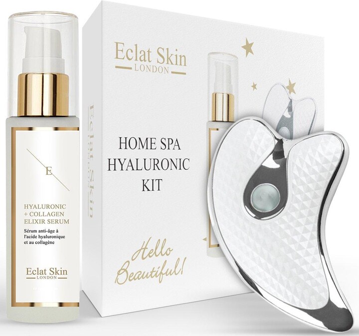 Eclat Skin London Home spa Hyaluronic Kit ( SONIC GuaSHA + H Serum) - ShopStyle