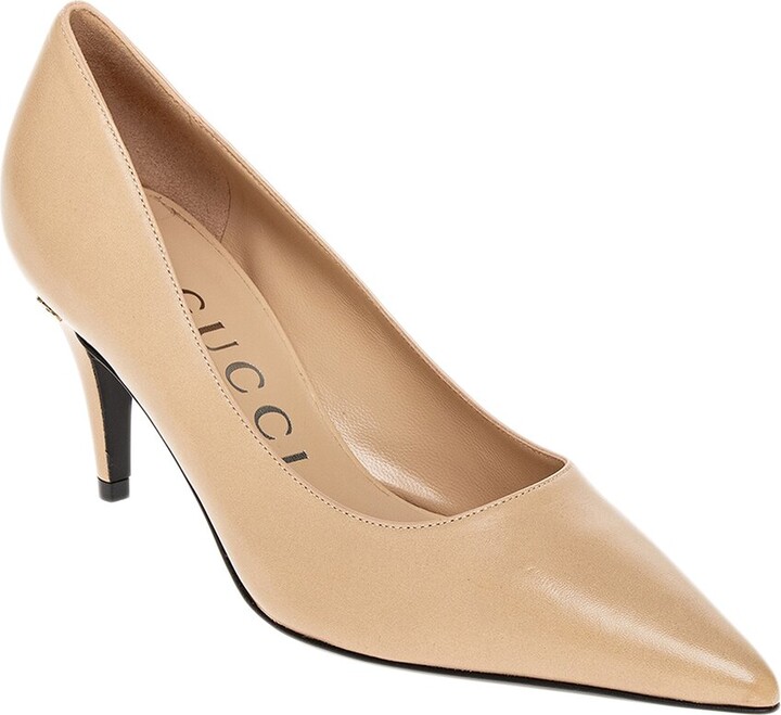 Gucci Leather Pump - ShopStyle