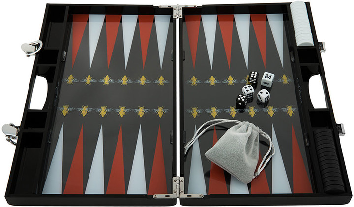 CasaCarta - Lacquered Backgammon Set - Red/Gold Bee - ShopStyle Toys