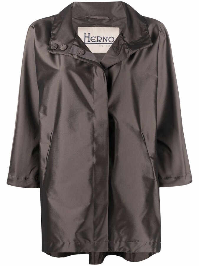Herno High-Neck Rain Jacket - ShopStyle Down & Puffer Coats