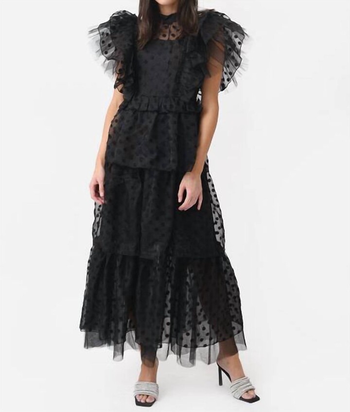 Hunter Bell Annabel Dress In Black Dot - ShopStyle