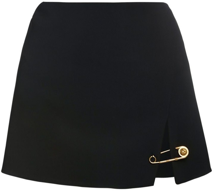 Versace Stretch Cady Mini Skirt - ShopStyle