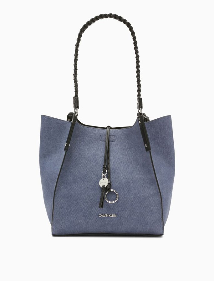 Calvin Klein Shelly Denim Tote Bag - ShopStyle