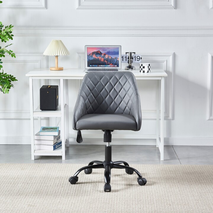 EPOWP Home Contemporary PU Leather Adjustable Office Desk Chair ...