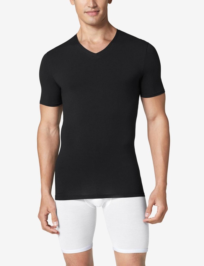 Tommy John Cool Cotton High V-Neck Stay-Tucked Undershirt 2.0 - ShopStyle